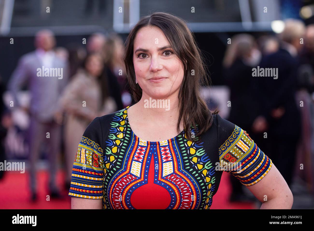 Alison Harris poses for photographers upon arrival for the premiere of ...