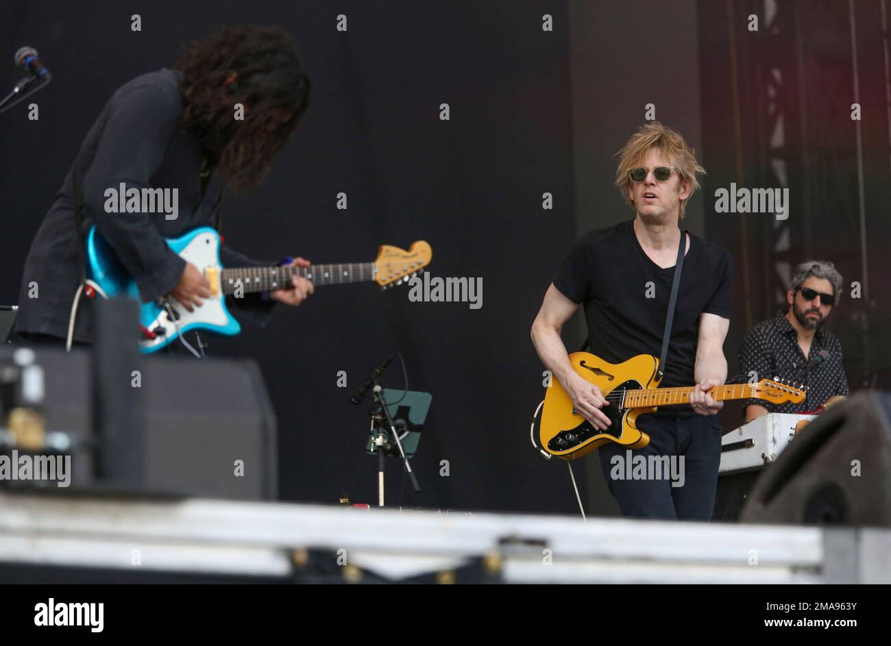 Spoon's Britt Daniel performs on day three of the Austin City Limits ...