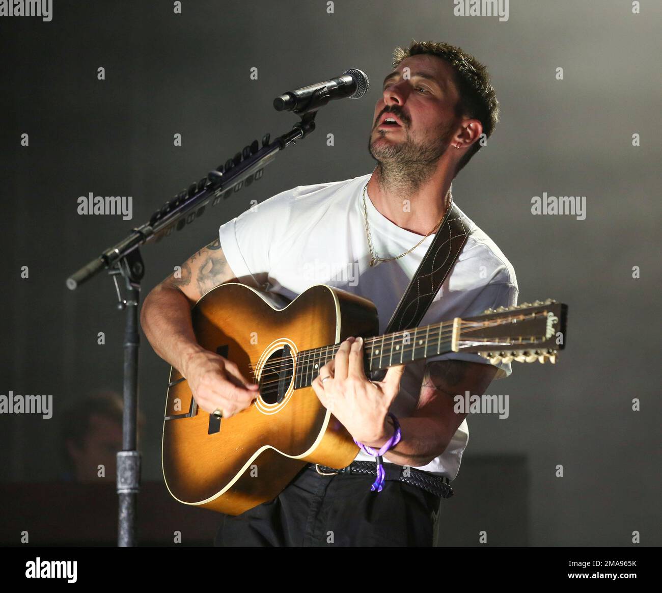 Marcus Mumford performs on day three of the Austin City Limits Music ...