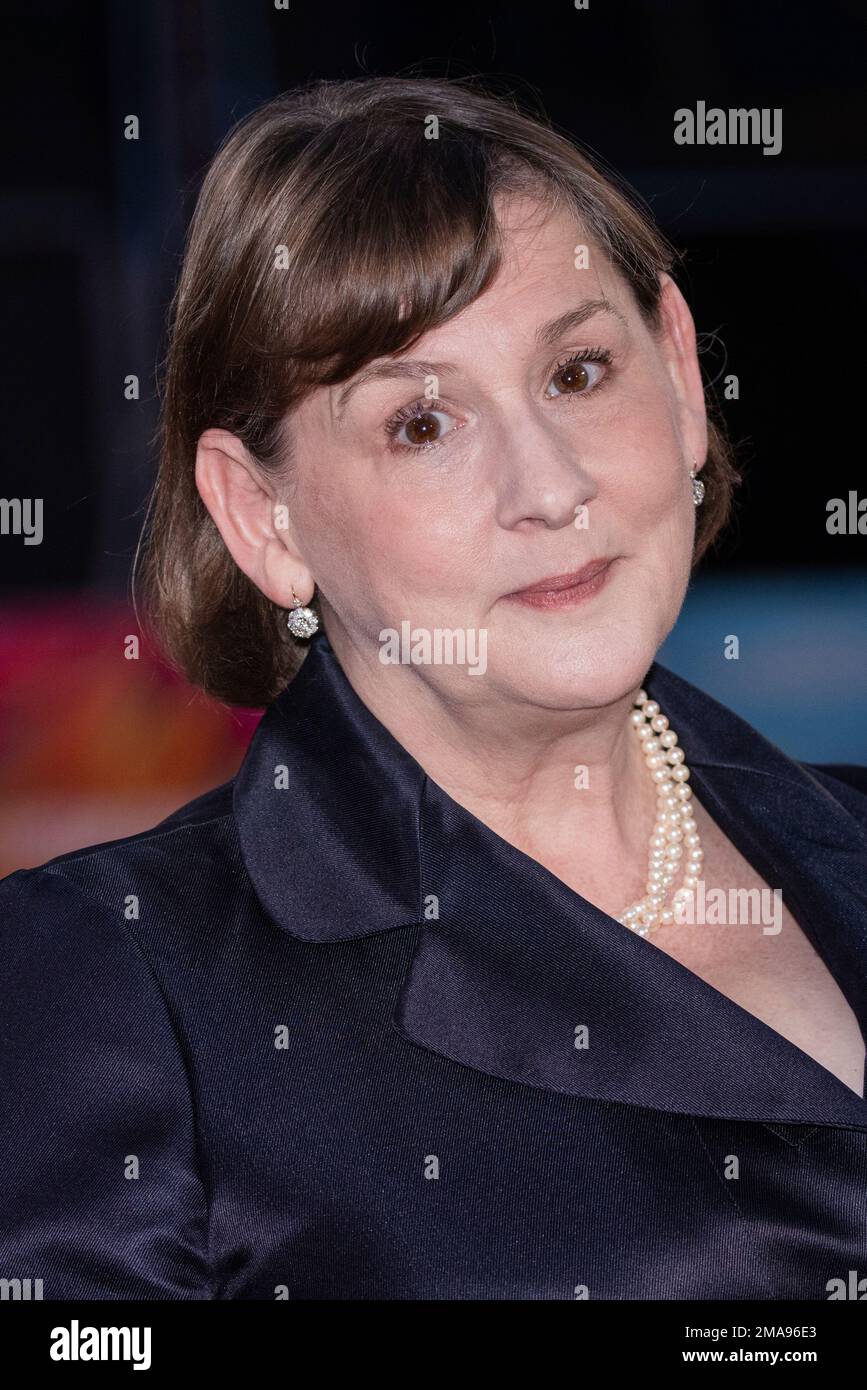 Heidi Thomas poses for photographers upon arrival for the premiere of ...