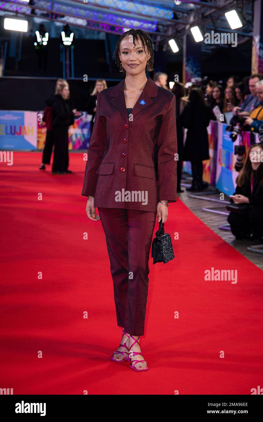 Jesse Akele poses for photographers upon arrival for the premiere of ...