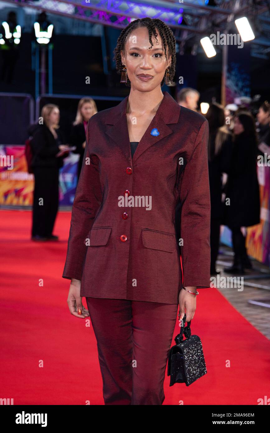 Jesse Akele poses for photographers upon arrival for the premiere of ...