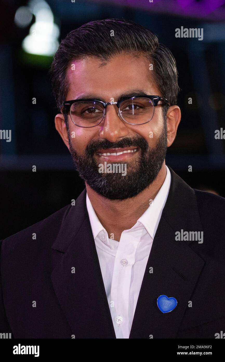 Bally Gill poses for photographers upon arrival for the premiere of the ...