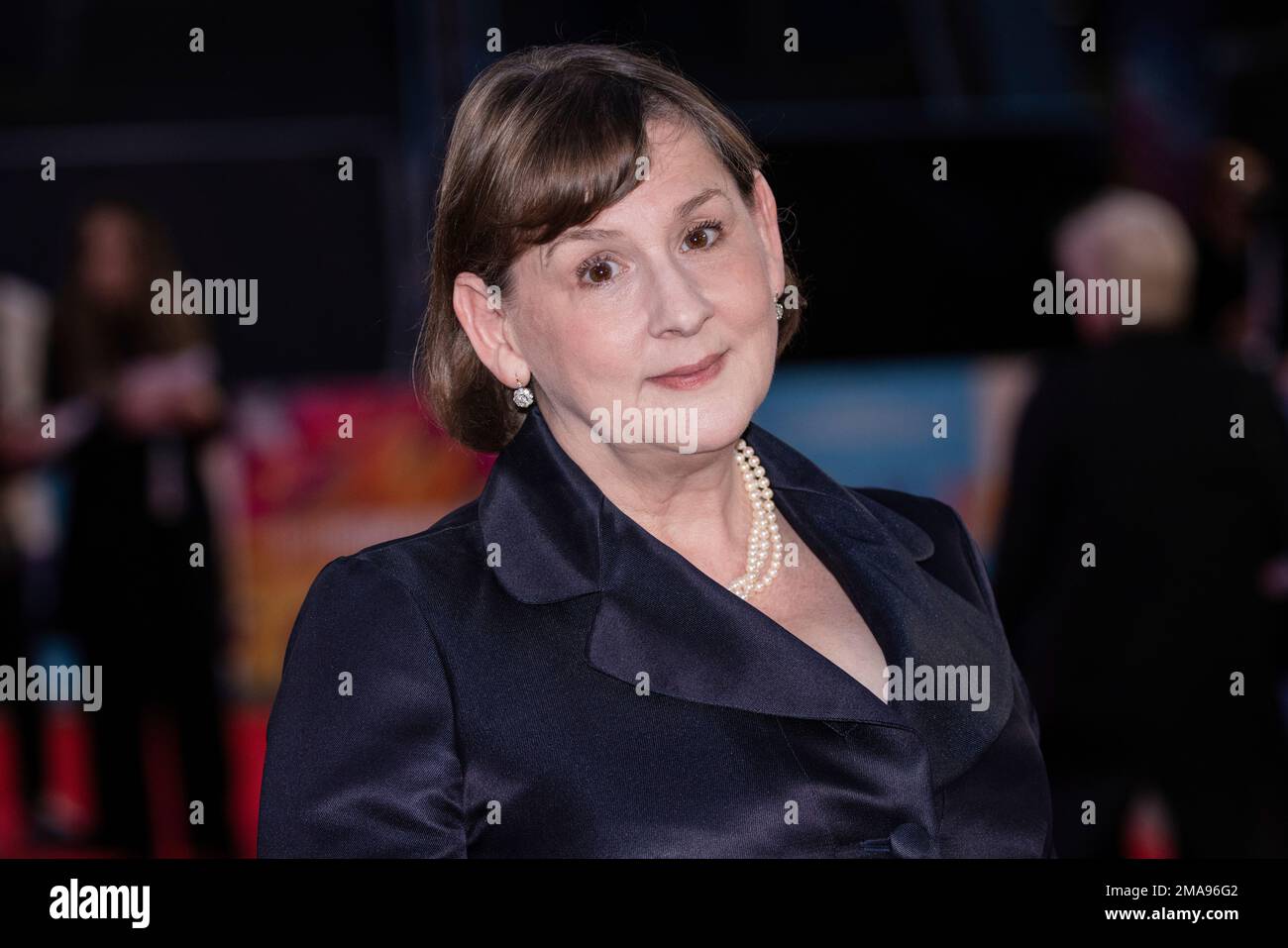 Heidi Thomas poses for photographers upon arrival for the premiere of ...