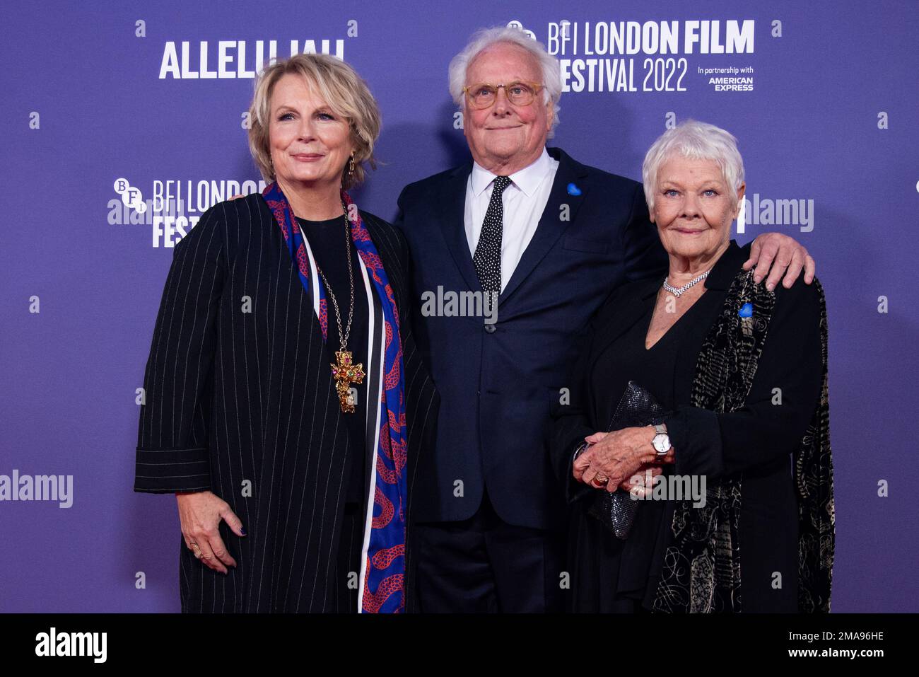Jennifer Saunders, from left, director Richard Eyre and Judi Dench pose ...
