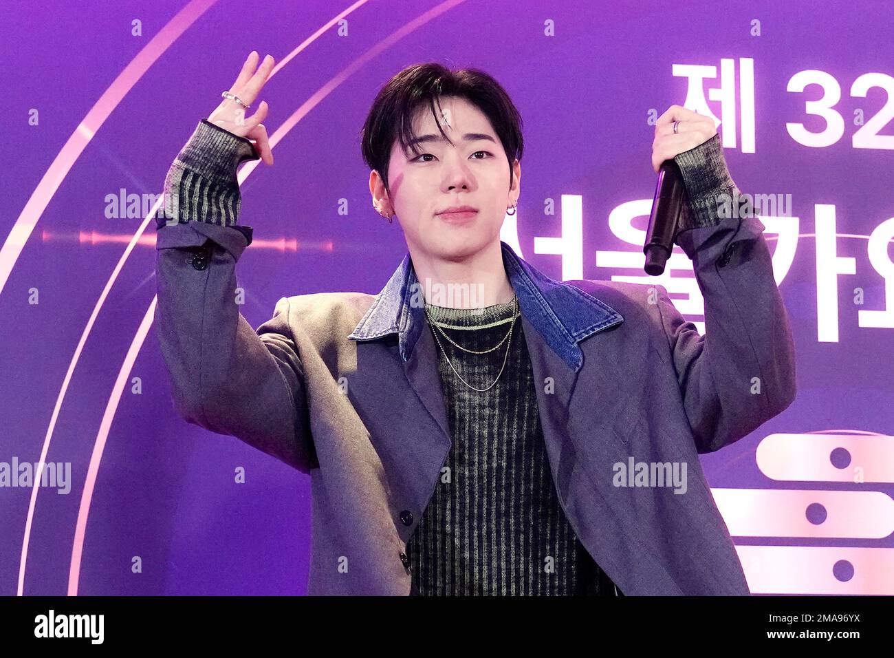 South Korean K-Pop singer ZICO poses prior to the Seoul Music Awards in ...