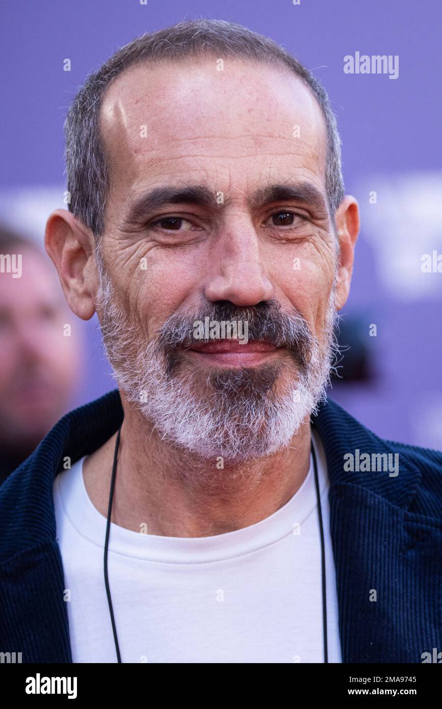 Marco Morabito poses for photographers upon arrival for the premiere of the film 'Bones and All ...