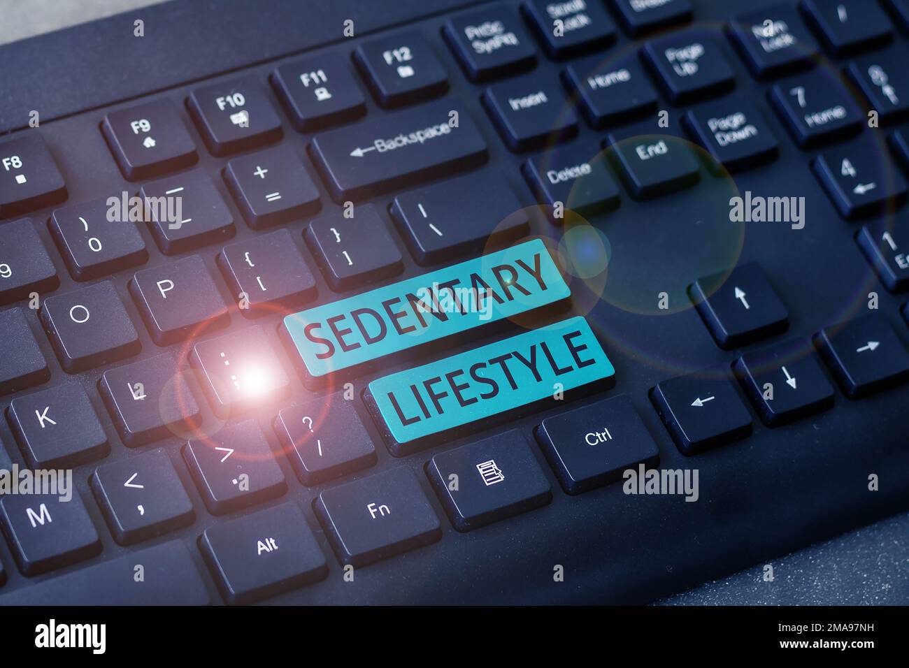 Sign displaying Sedentary Lifestyle. Word for ways and means of life ...