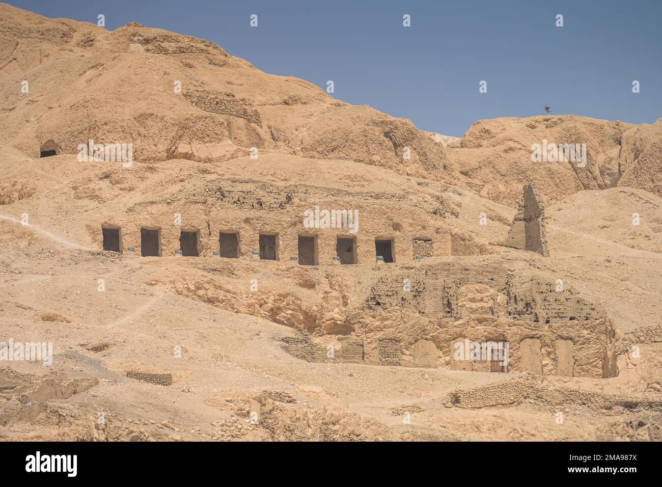 Grabungsstätte, Nekropole, Gräber der Noblen, Theben-West, Ägypten ...