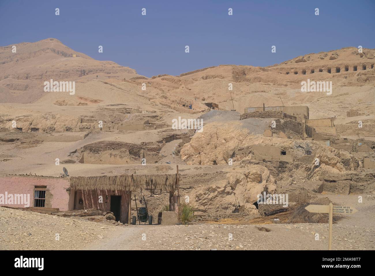 Grabungsstätte, Nekropole, Gräber der Noblen, Theben-West, Ägypten ...