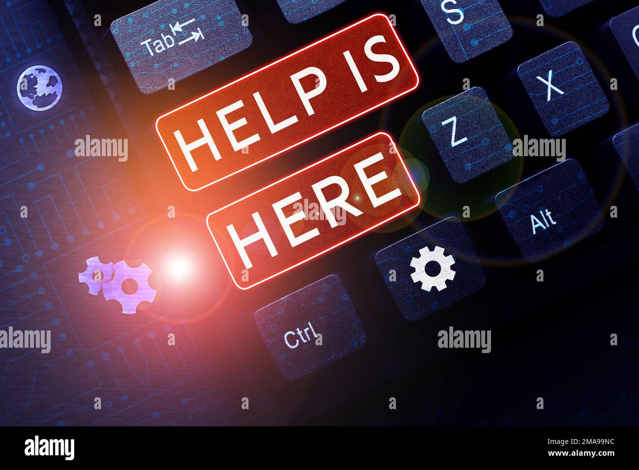 Text caption presenting Help Is Here. Internet Concept The action of ...