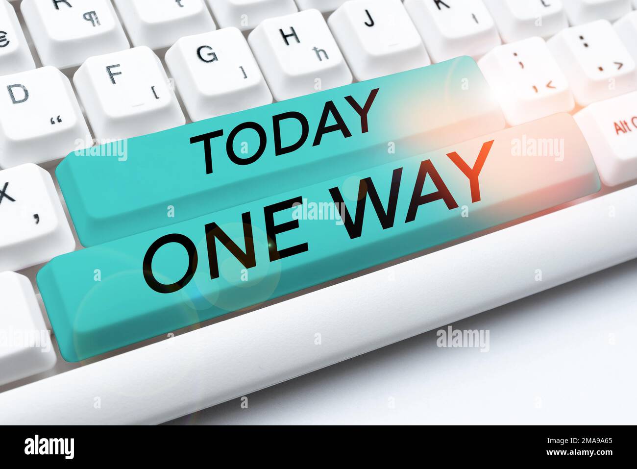 Writing displaying text One Way. Business showcase Only direction ...