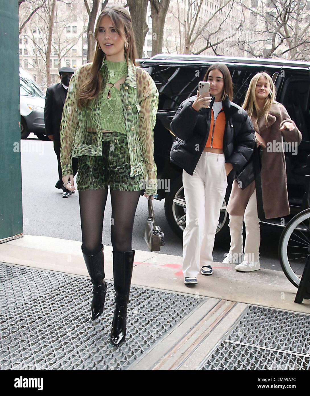 Mimi Webb arriving at Sony Entertainment in NYC. -PICTURED: Mimi Webb ...