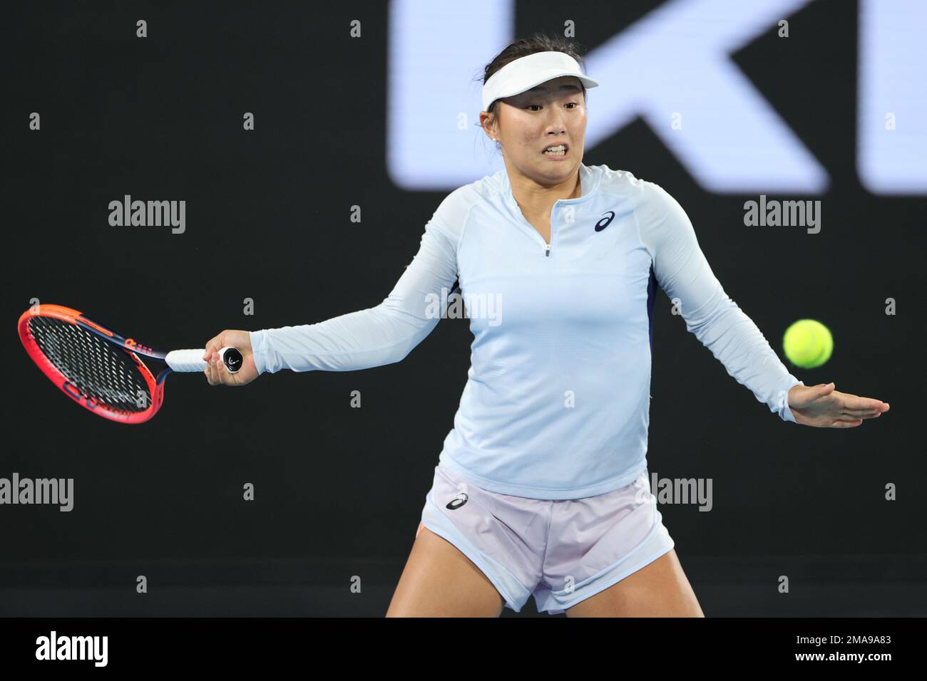 Melbourne, Australia. 19th Jan, 2023. Claire Liu of USA in action ...
