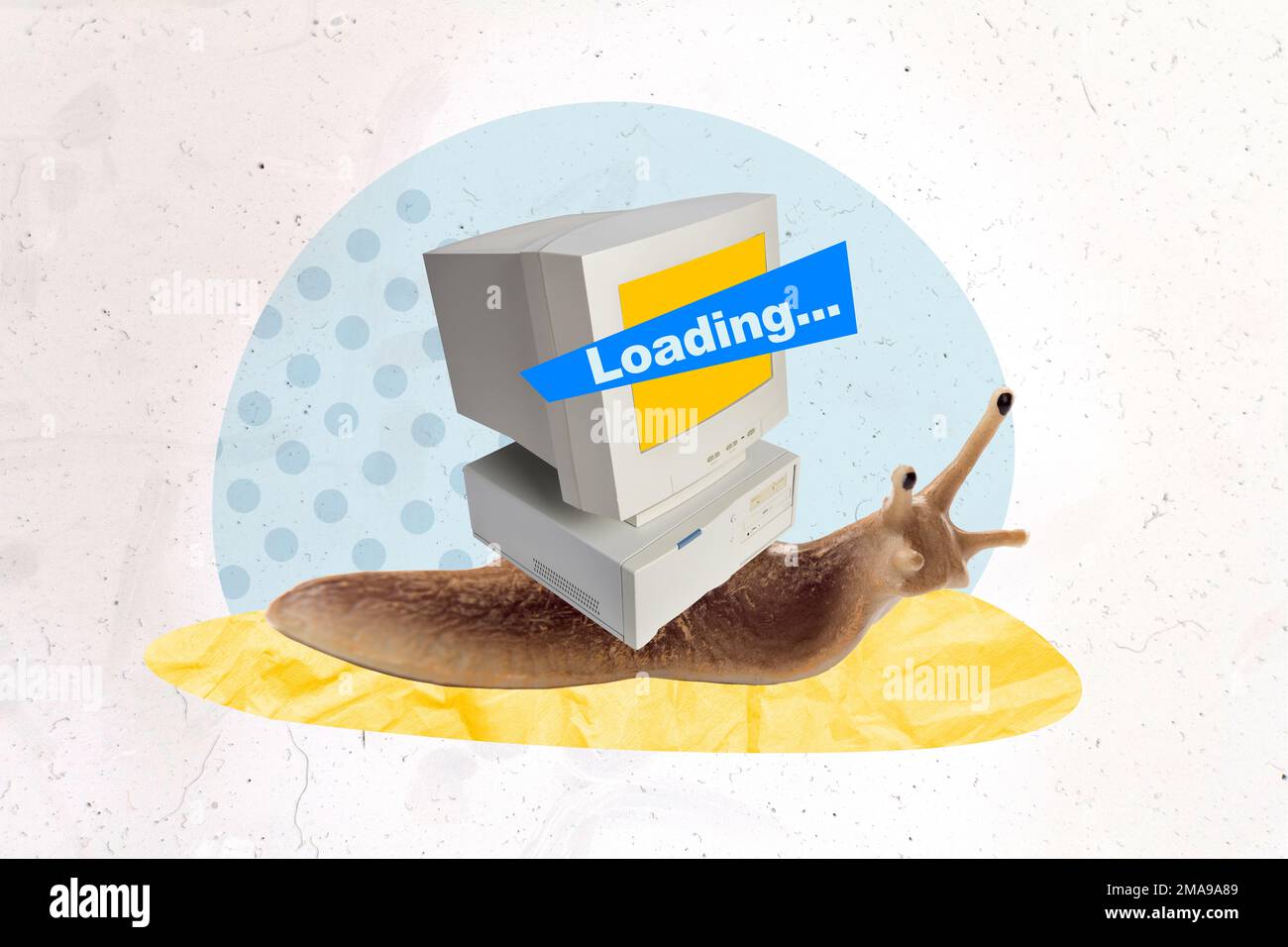 Creative photo 3d collage artwork poster postcard of animal carrying ...