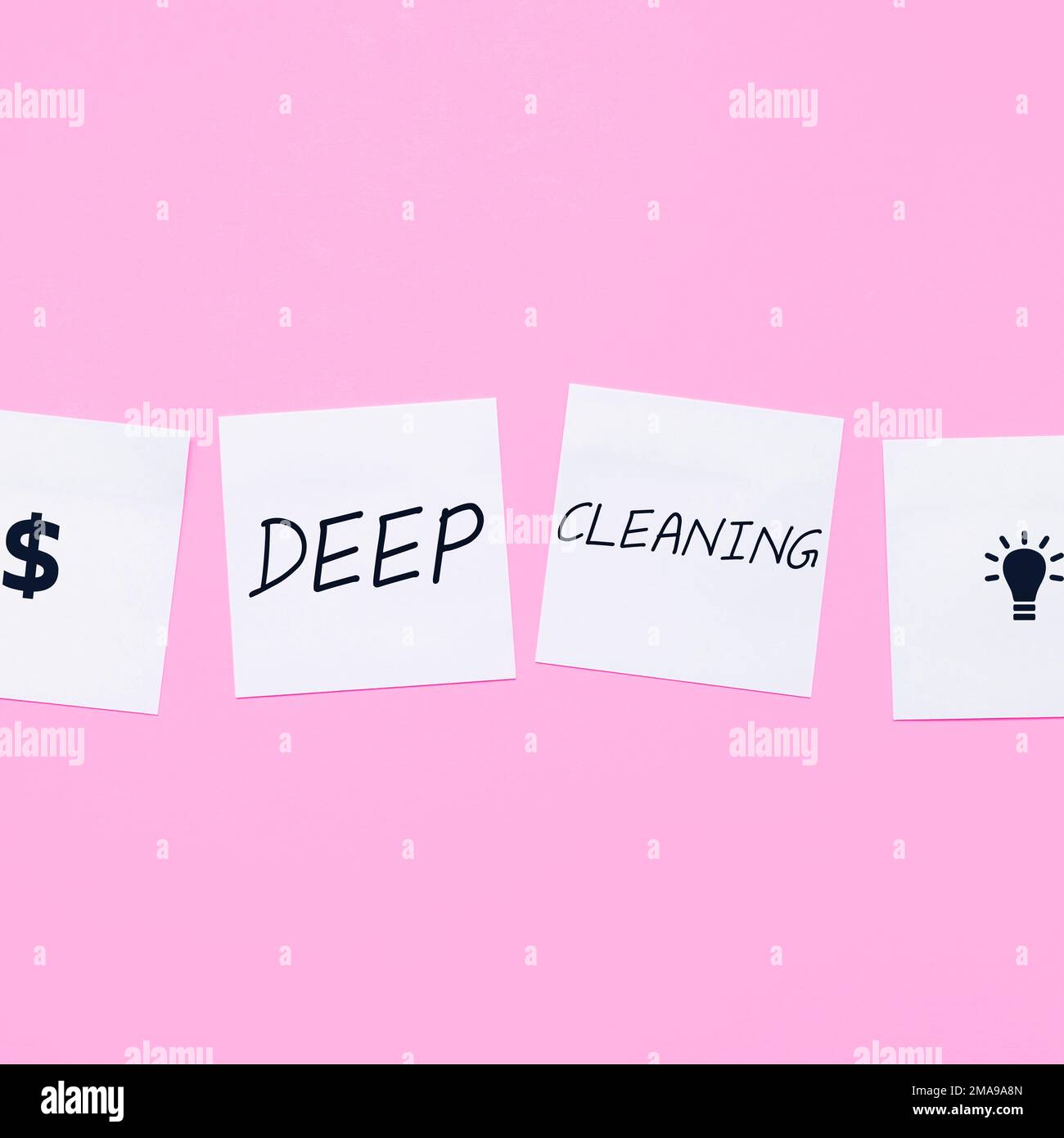 Text caption presenting Deep Cleaning. Business showcase an act of ...