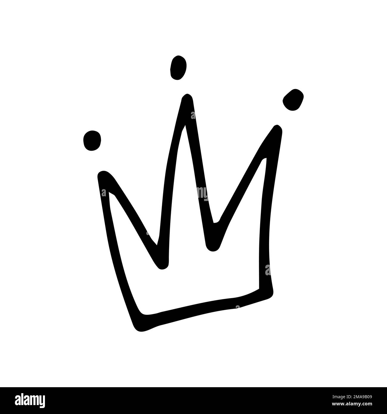 Vector doodle crown illustration Stock Vector Image & Art - Alamy