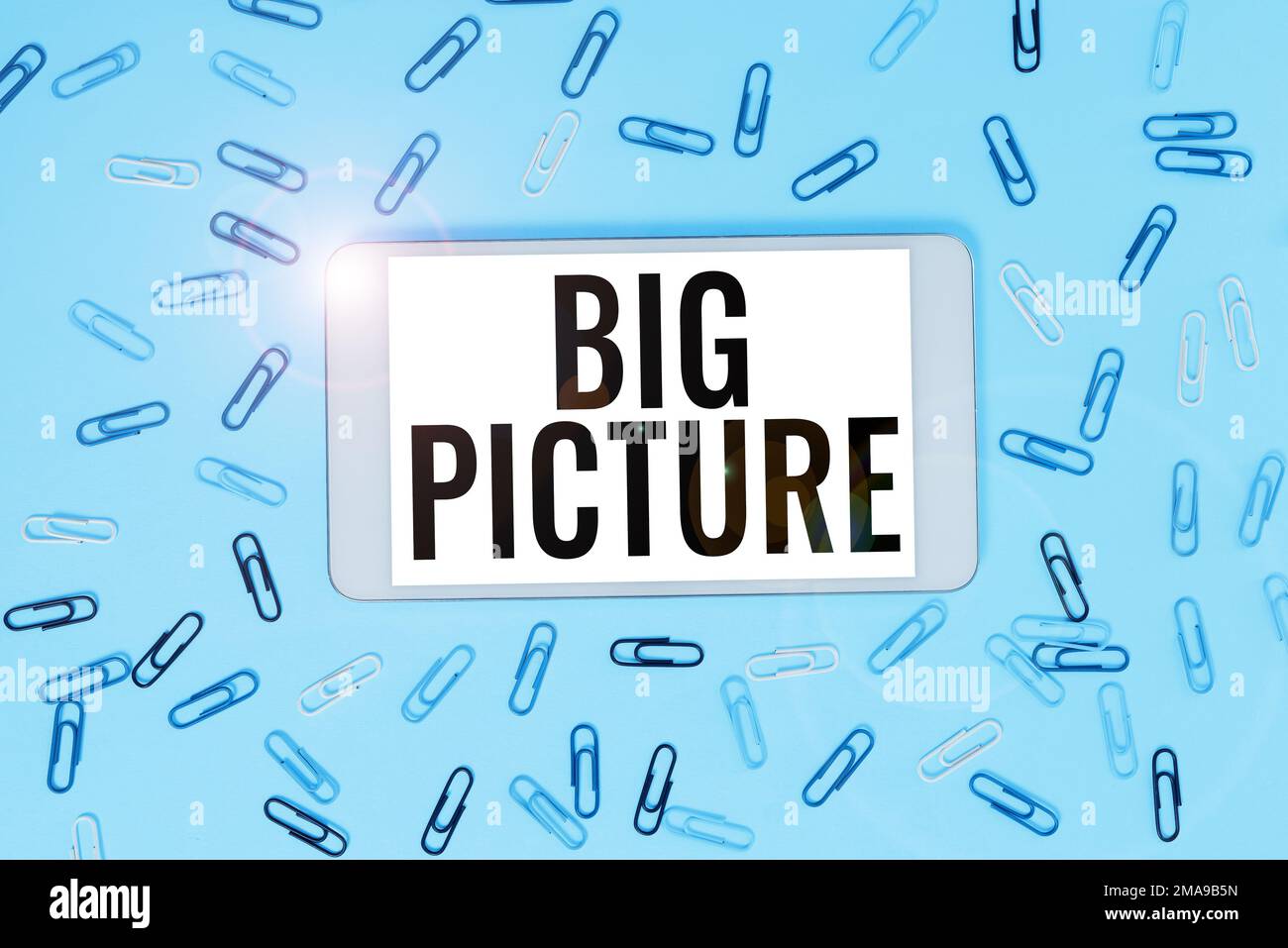 Sign displaying Big Picture. Word for most important facts about ...