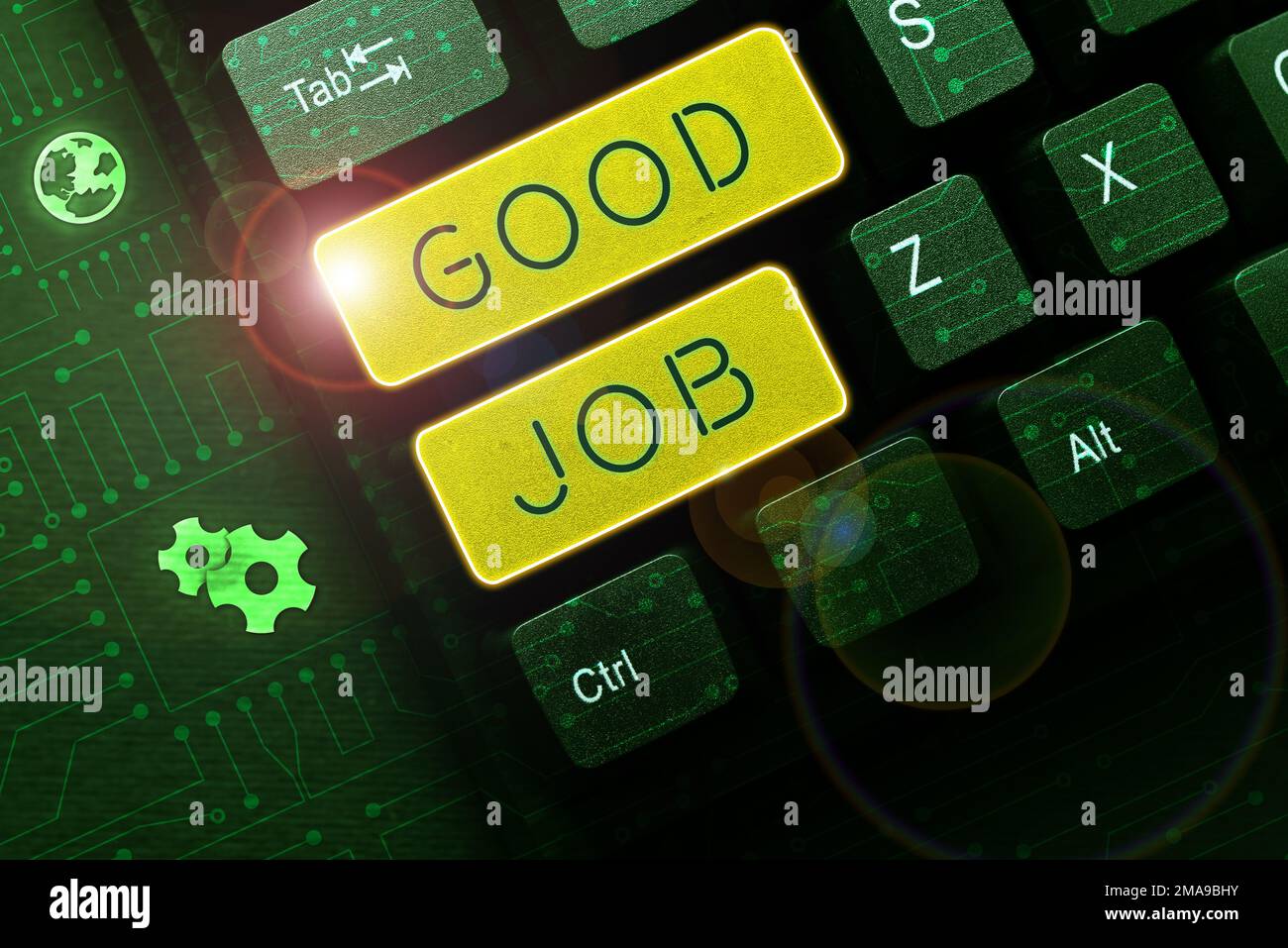 Inspiration showing sign Good Job. Business overview encourage someone ...