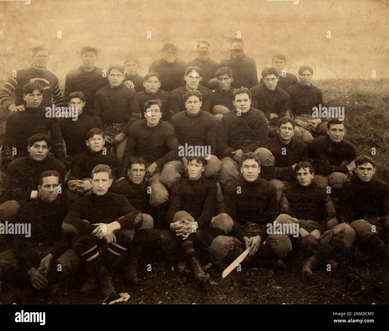 The entire 1907 Carlisle football squad Stock Photo - Alamy