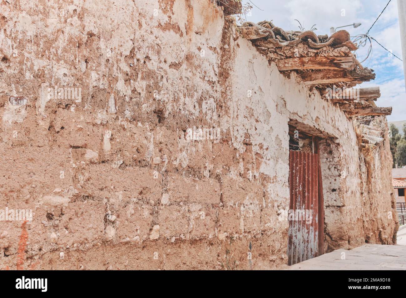 Colorful Peruvian artisanal traditional village in Quinua, Ayacucho ...