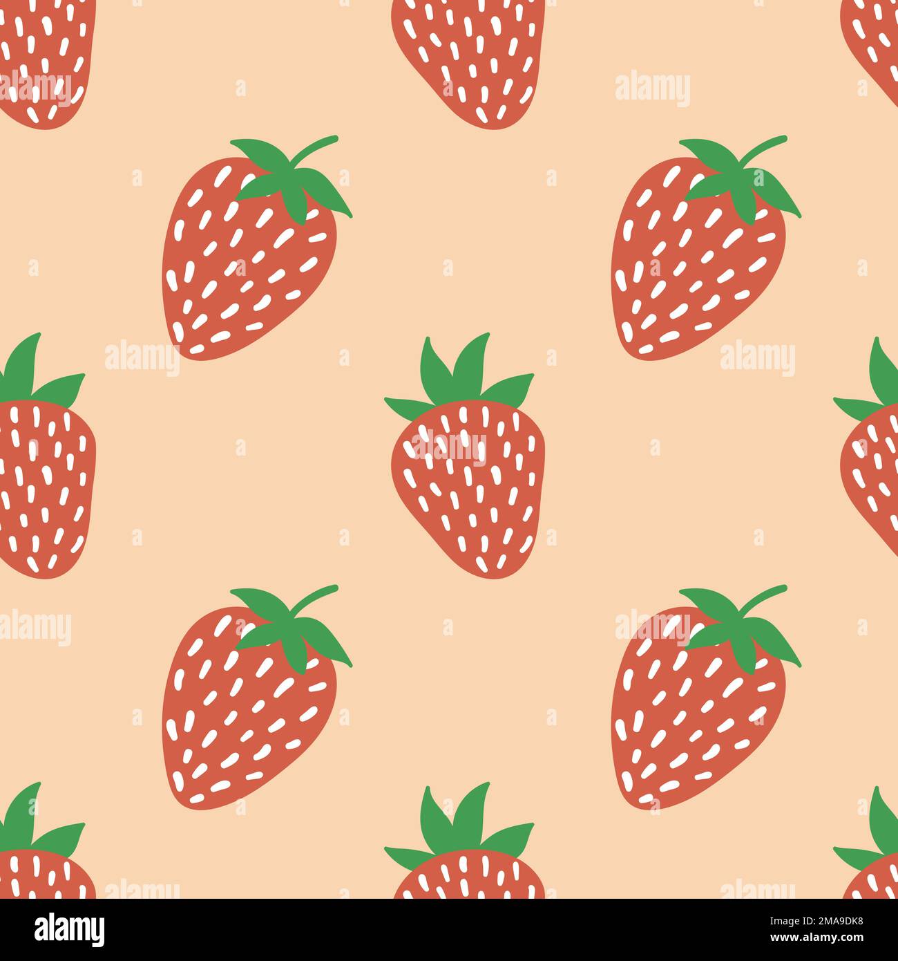 Vector strawberry seamless pattern Stock Vector Image & Art - Alamy