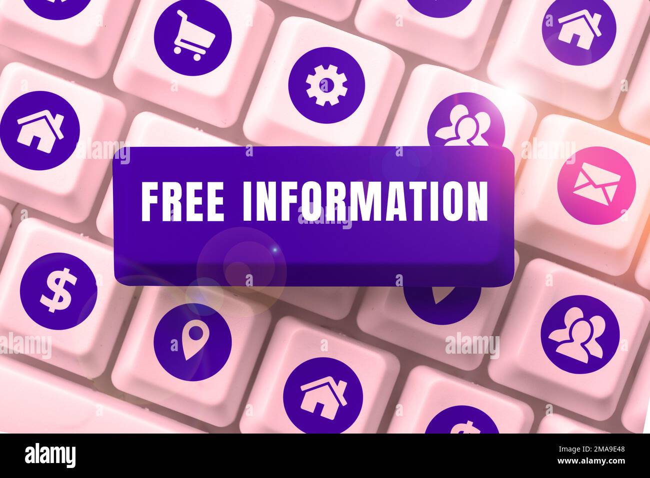 Conceptual caption Free Information. Business showcase knowledge ...