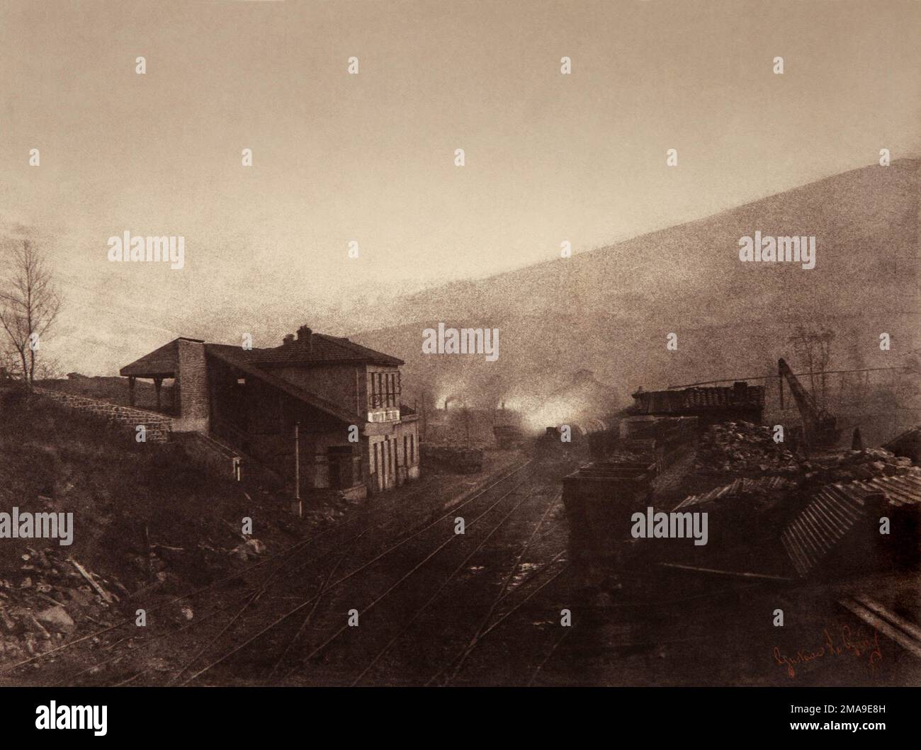 Station with train and coal depot by Gustave Le Gray, (about 1850–1860s ...