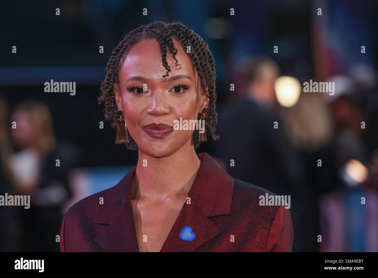 Jesse Akele poses for photographers upon arrival for the premiere of ...