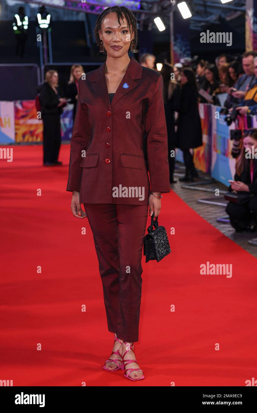 Jesse Akele poses for photographers upon arrival for the premiere of ...