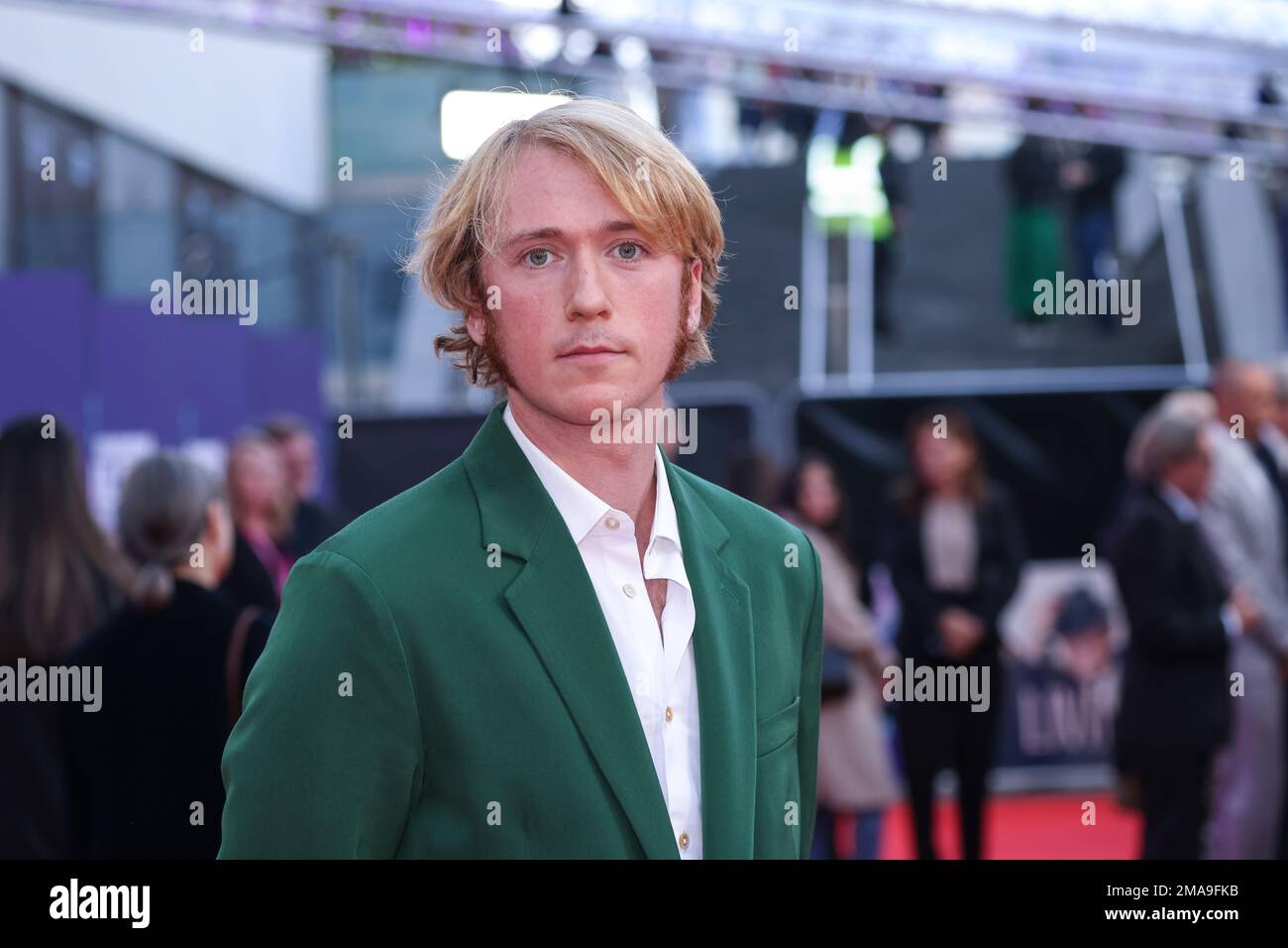 Barney Fishwick poses for photographers upon arrival for the premiere ...