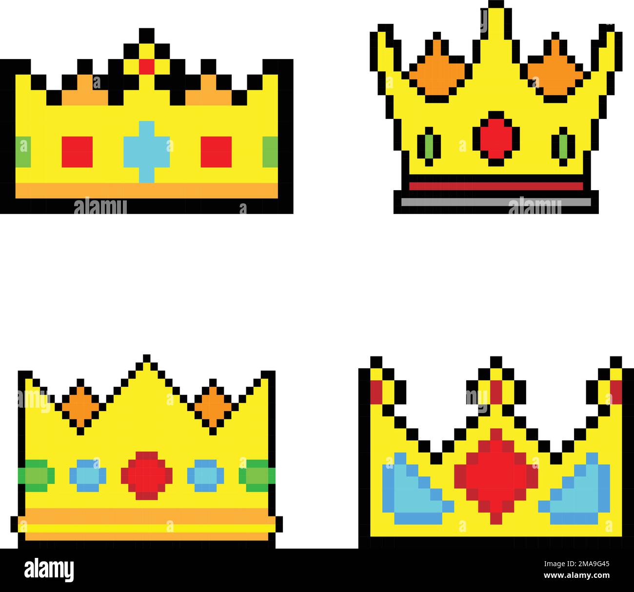 8 bit pixels Stock Vector Images - Alamy