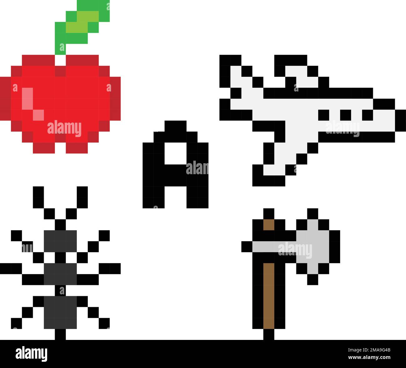 Pixel art writing pixel illustration hi-res stock photography and ...