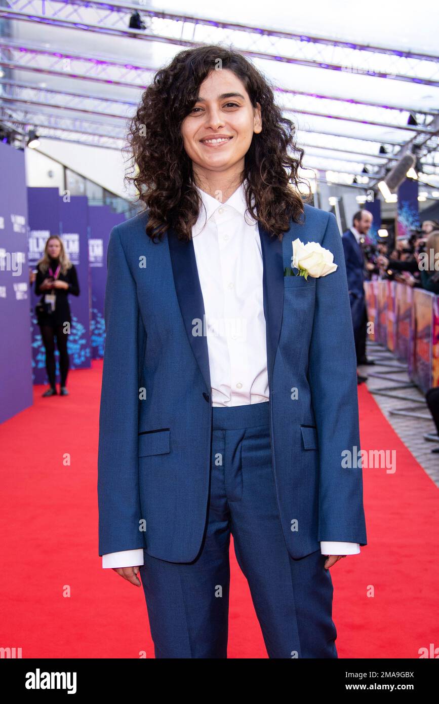 Manal Issa poses for photographers upon arrival for the premiere of the ...