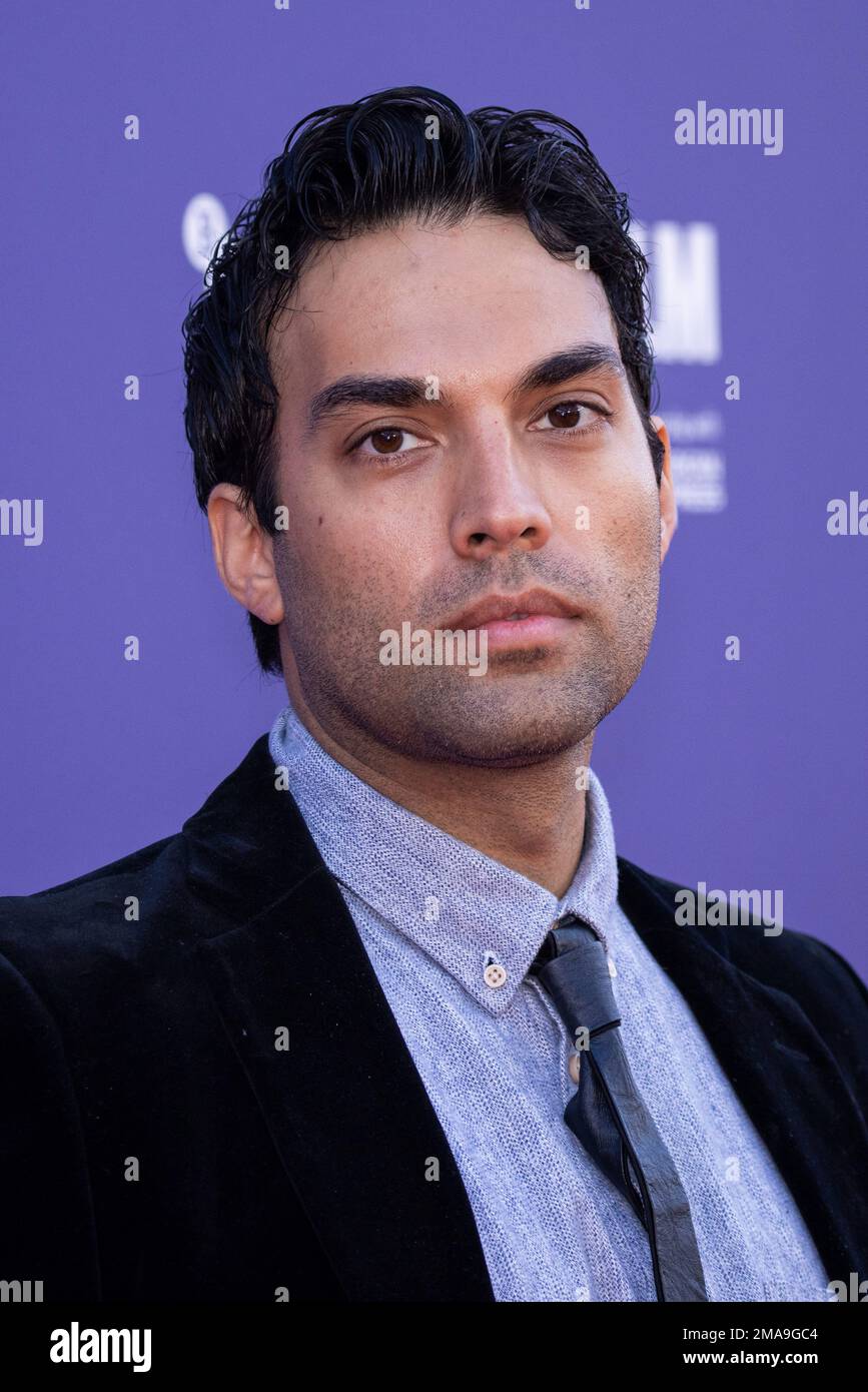 James Krishna Floyd poses for photographers upon arrival for the ...