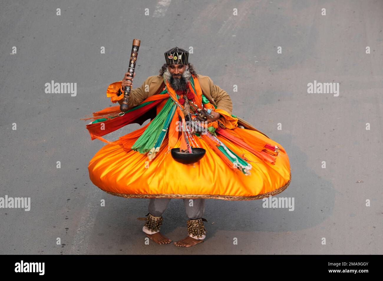 A Muslim dervish whirls during celebrations for Mawlid al-Nabi that ...