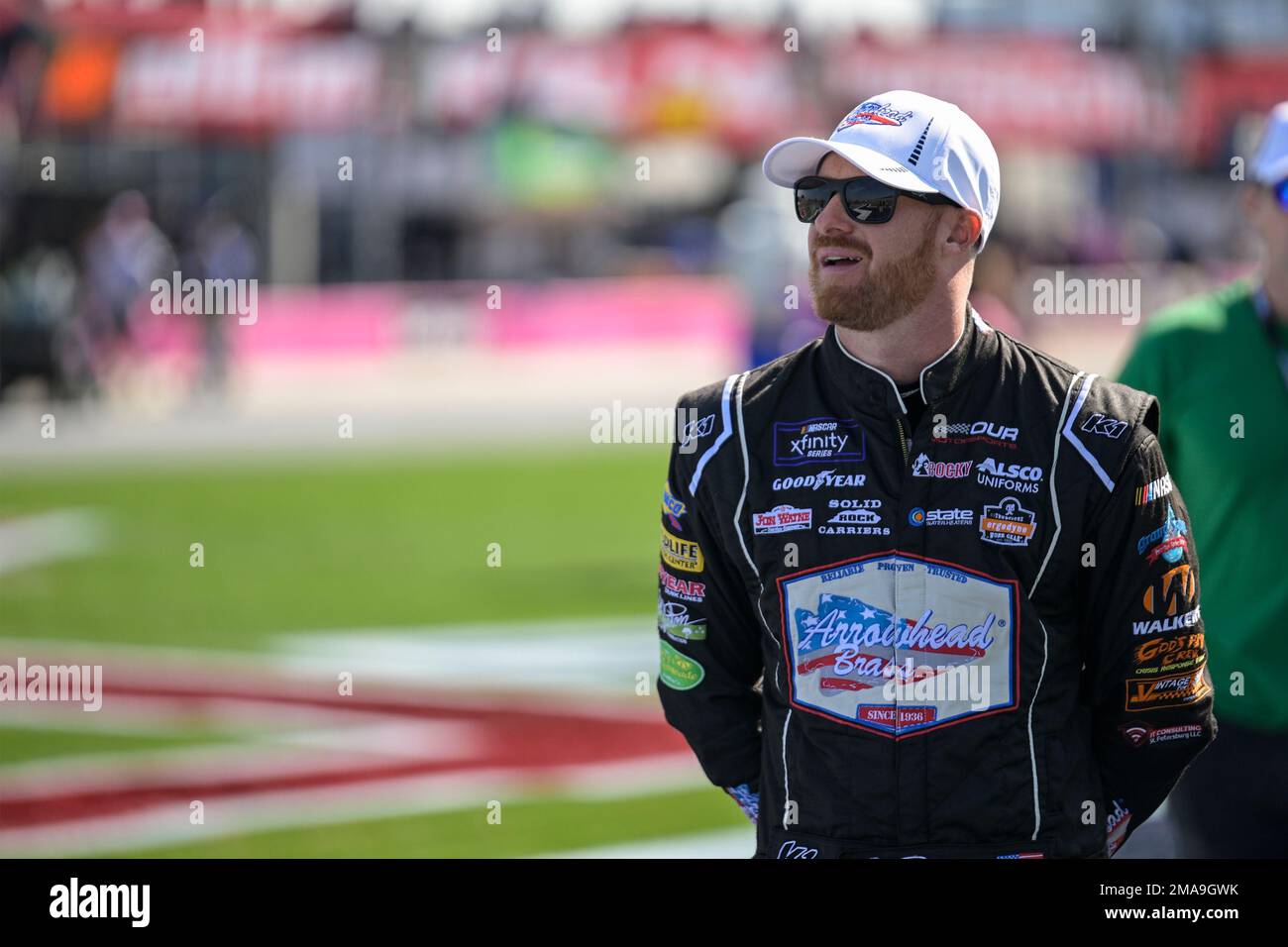 Jeb Burton looks on prior to a NASCAR Xfinity auto race at Charlotte ...