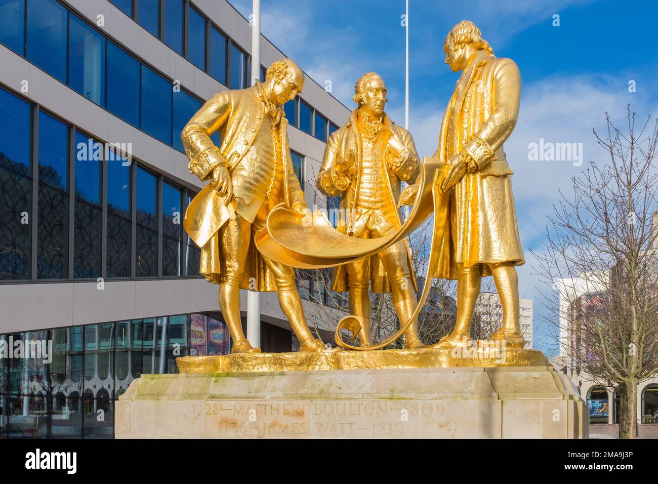 Birmingham broad street statue hi-res stock photography and images - Alamy