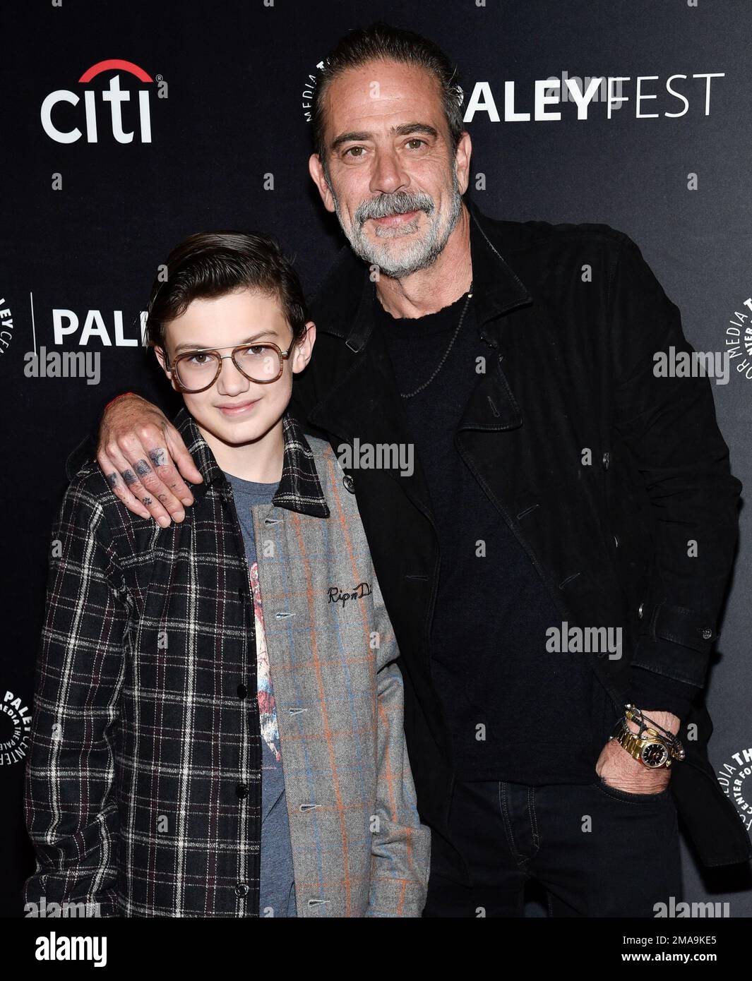 Actor Jeffrey Dean Morgan, right, from the AMC television series "The ...