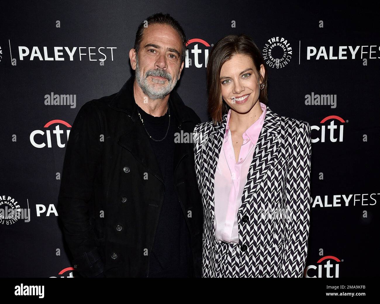 Actors Jeffrey Dean Morgan, left, and Lauren Cohan from the AMC ...