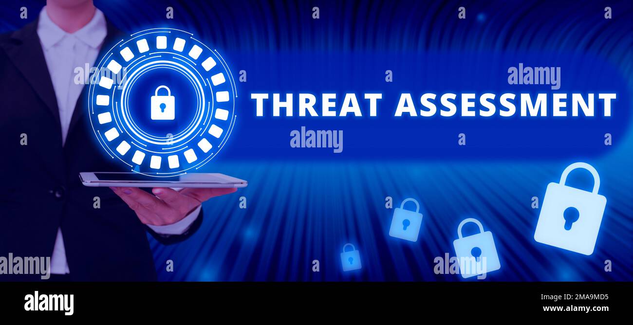 Inspiration showing sign Threat Assessment. Word Written on determining ...