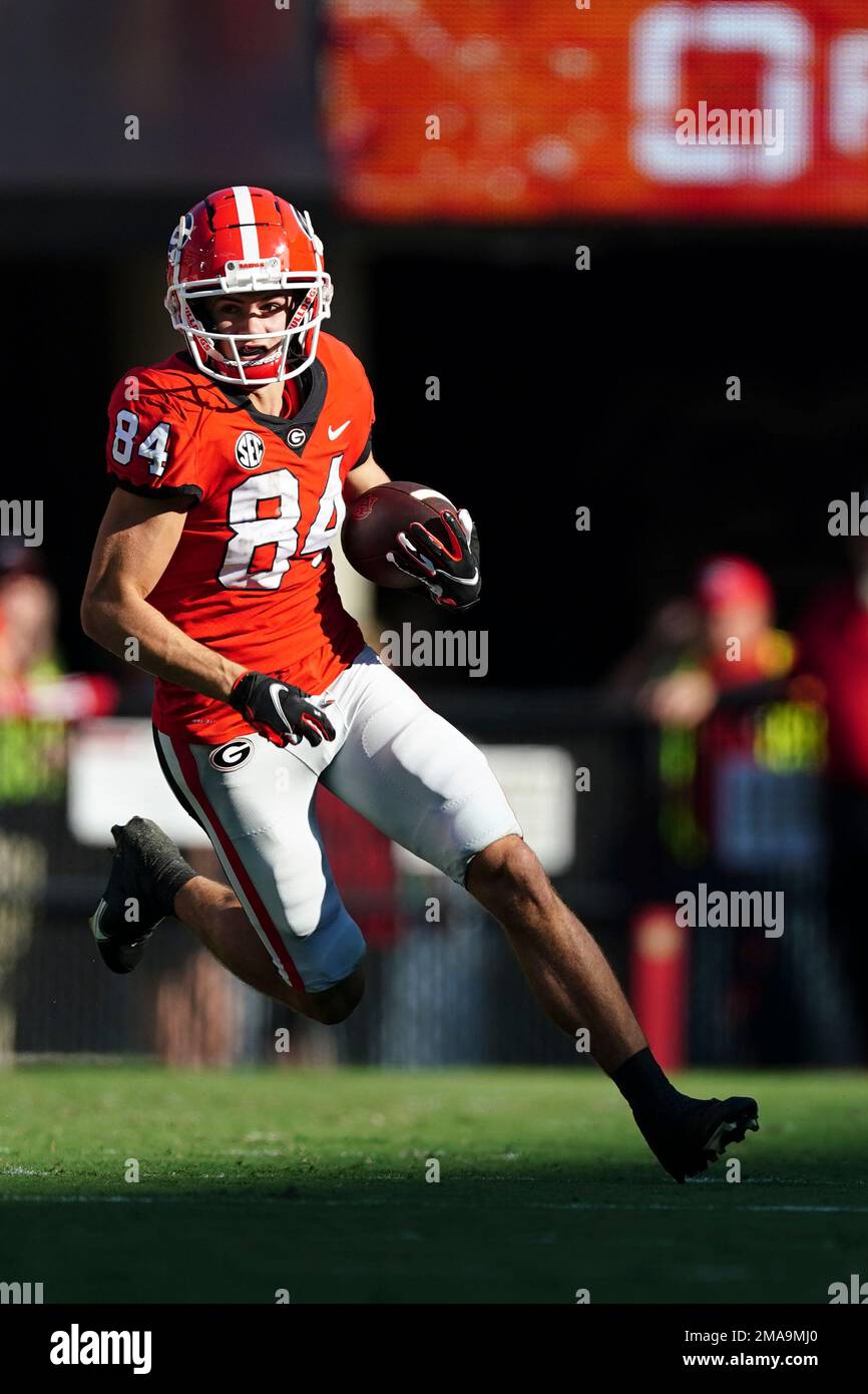 Georgia wide receiver Ladd McConkey (84) return a punt during an NCAA ...