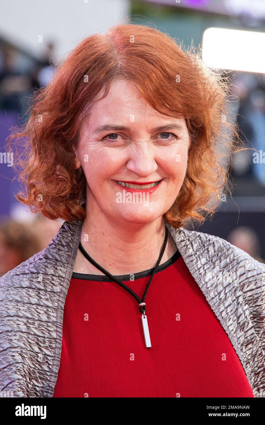 Emma Donoghue poses for photographers upon arrival for the premiere of ...