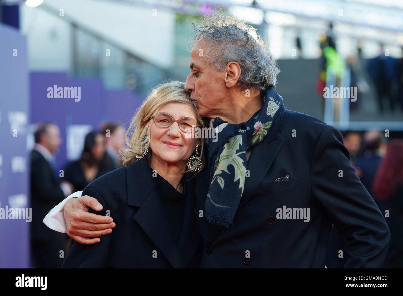 Darius Khondji, right, poses for photographers upon arrival for the ...