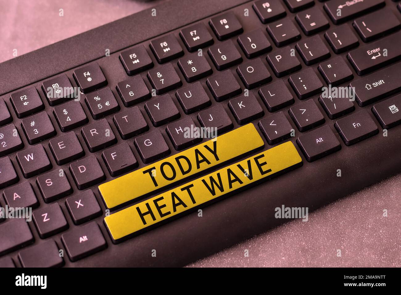 Handwriting text Heat Wave. Business approach a prolonged period of ...