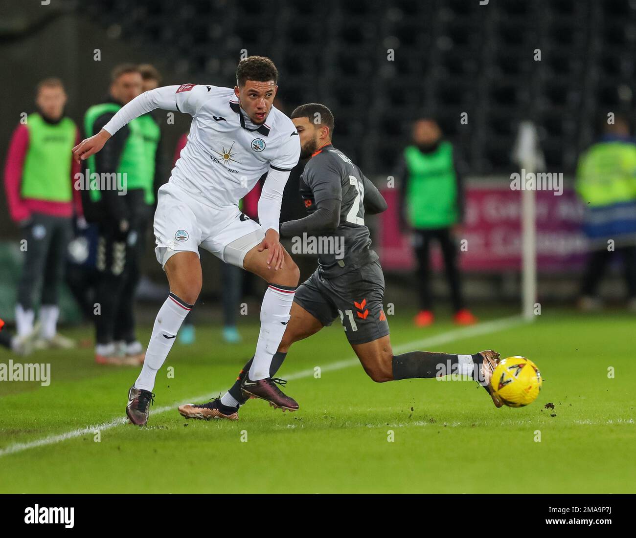 17th January 2023; Swansea.com Stadium, Swansea, Wales; FA Cup Football ...