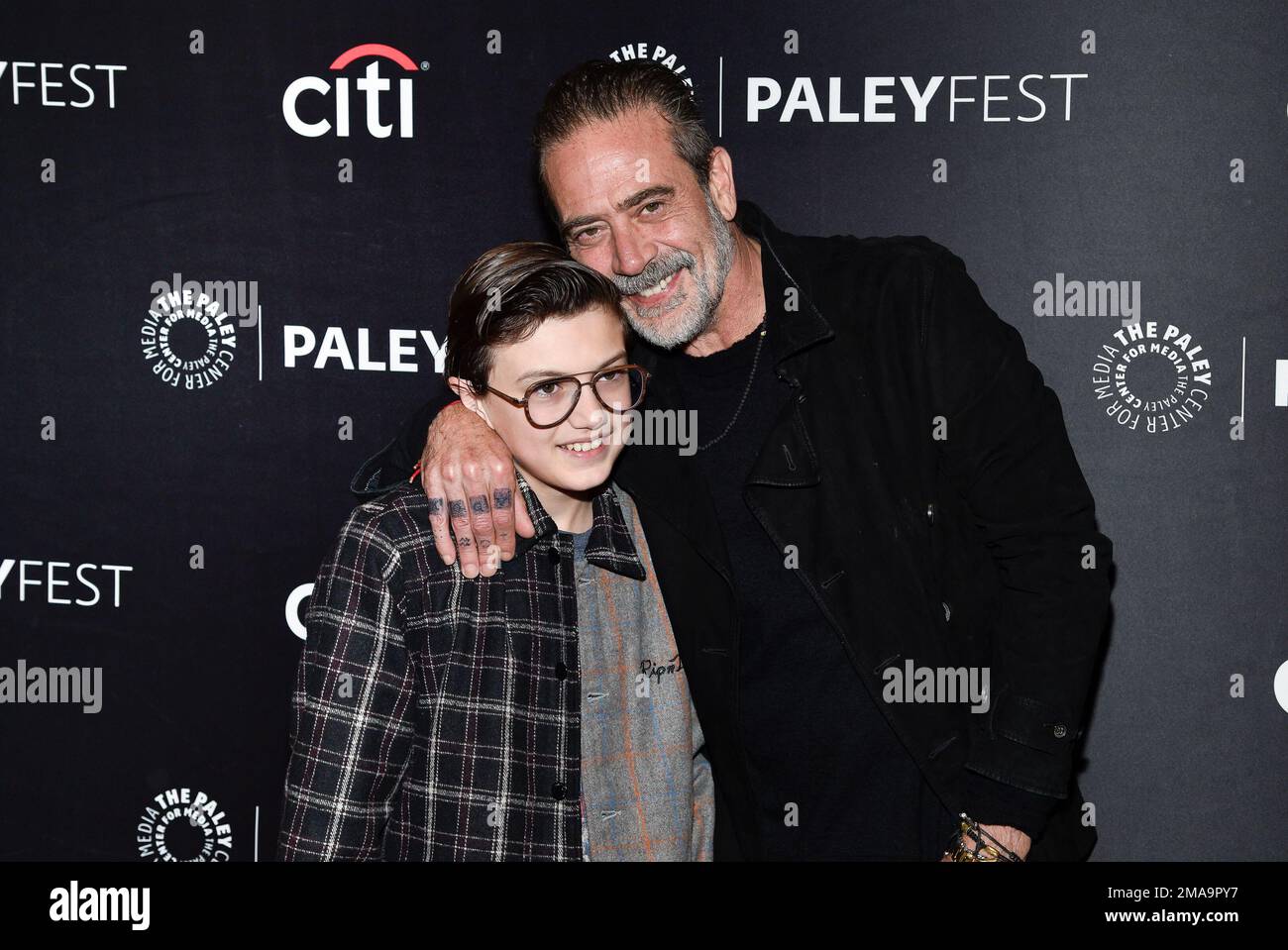 Actor Jeffrey Dean Morgan, right, from the AMC television series "The ...