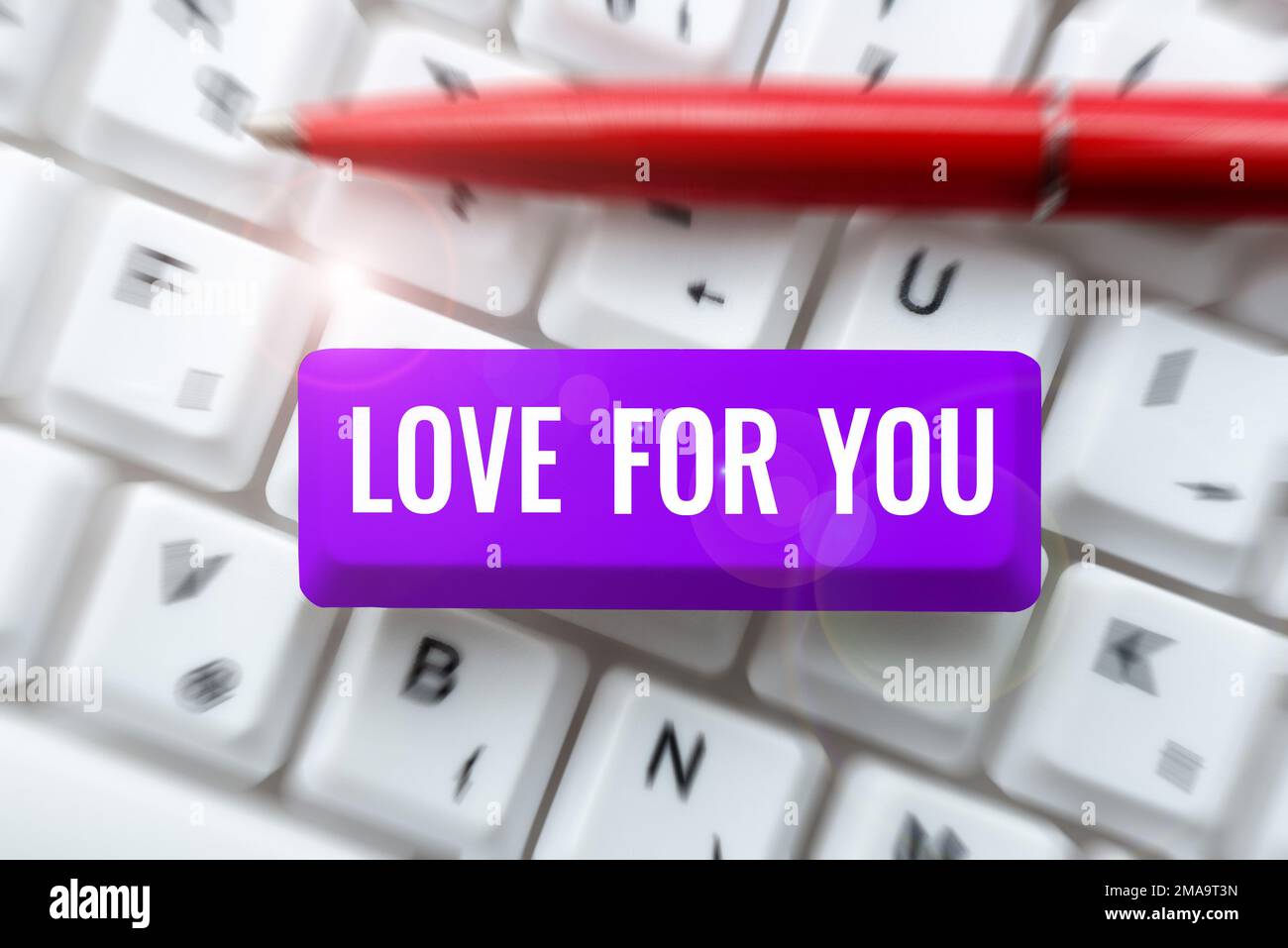 Sign displaying Love For You. Conceptual photo Feeling of affection for ...