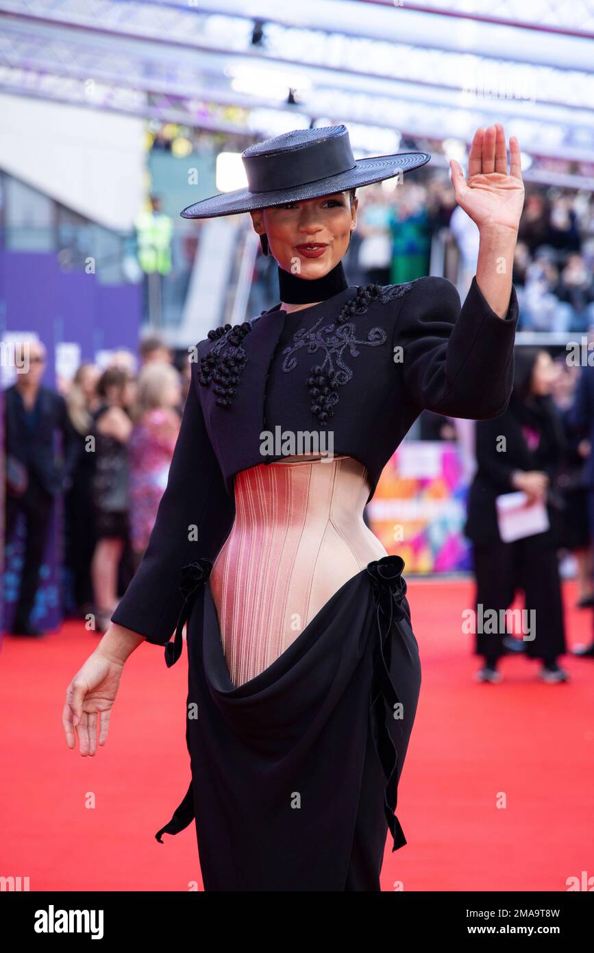 Taylor Russell poses for photographers upon arrival for the premiere of ...