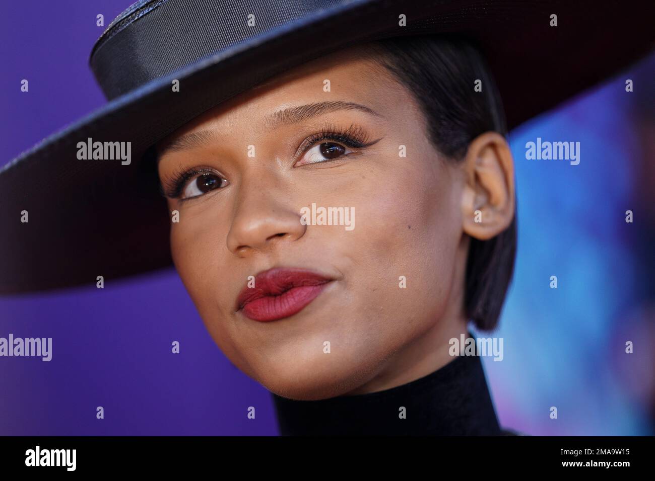 Taylor Russell poses for photographers upon arrival for the premiere of ...